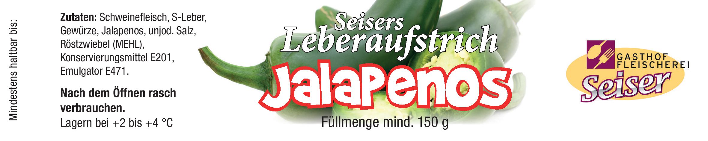 Seiser´s Speckhimmel - Seiser´s Leberaufstrich "Jalapenjo"
